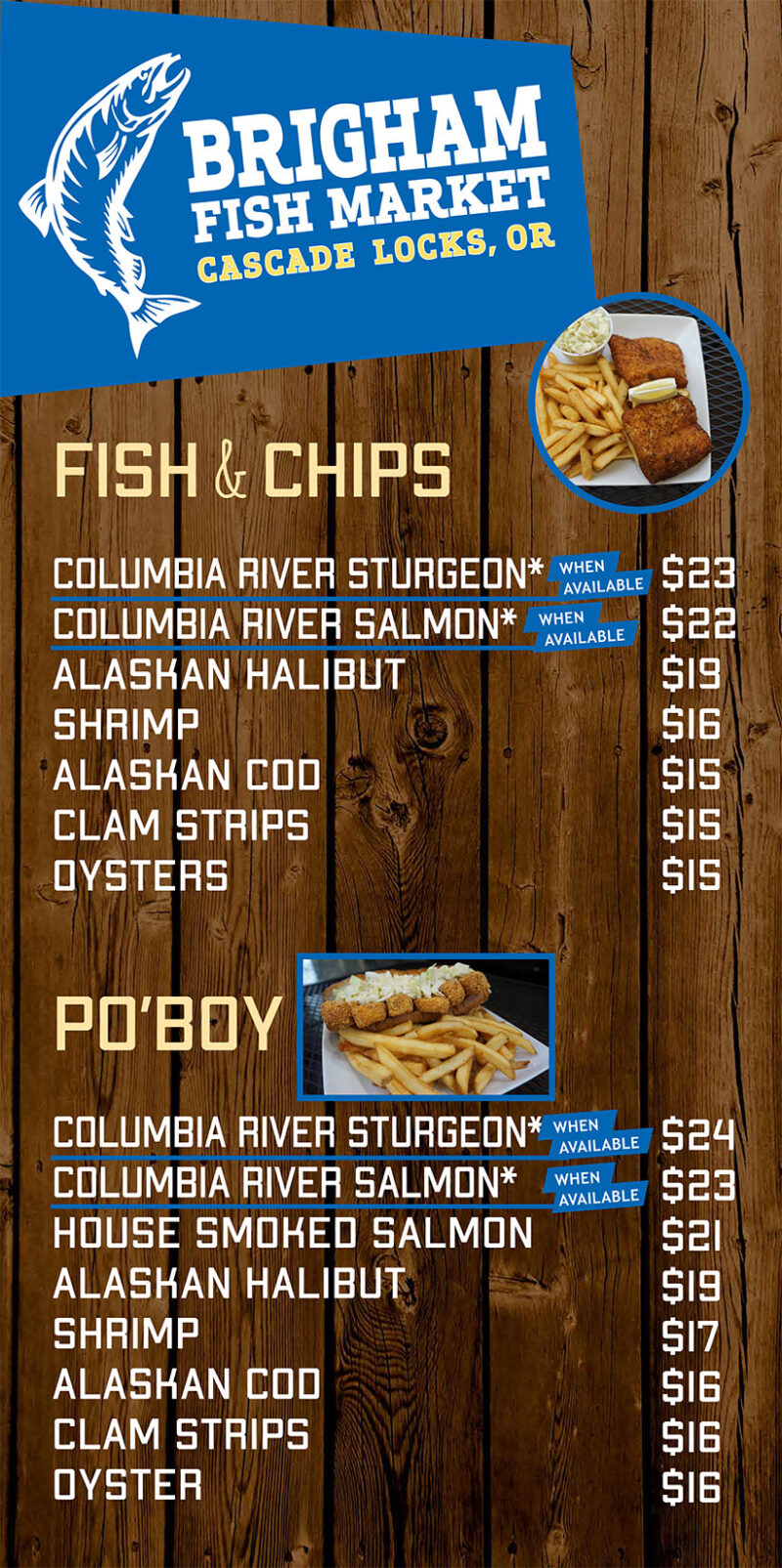 Brigham Fish Market - Cascade Locks, OR - We Love Fresh Fish!